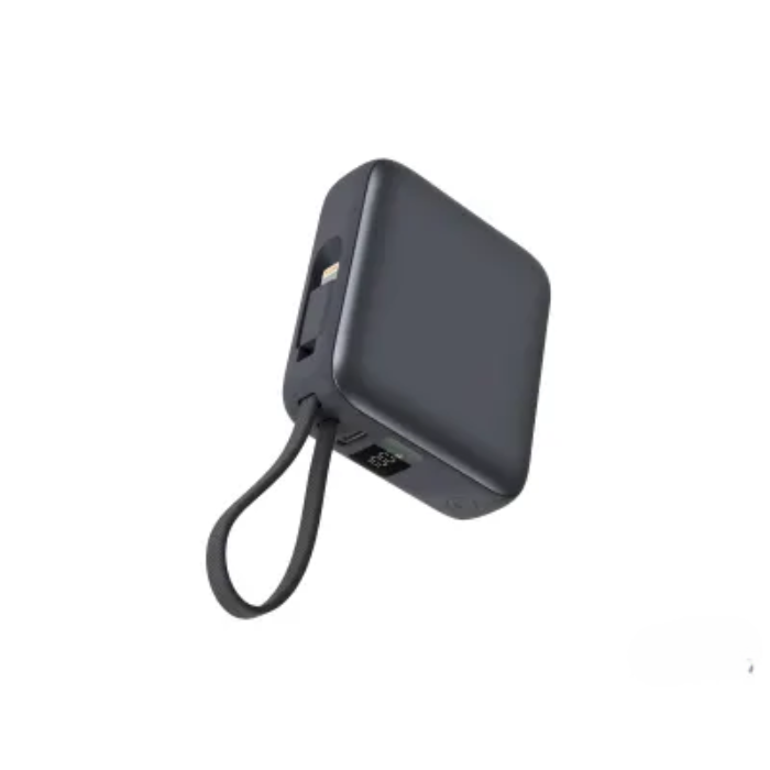 PhoneBits 10000mAh Mini Power Bank with Cables